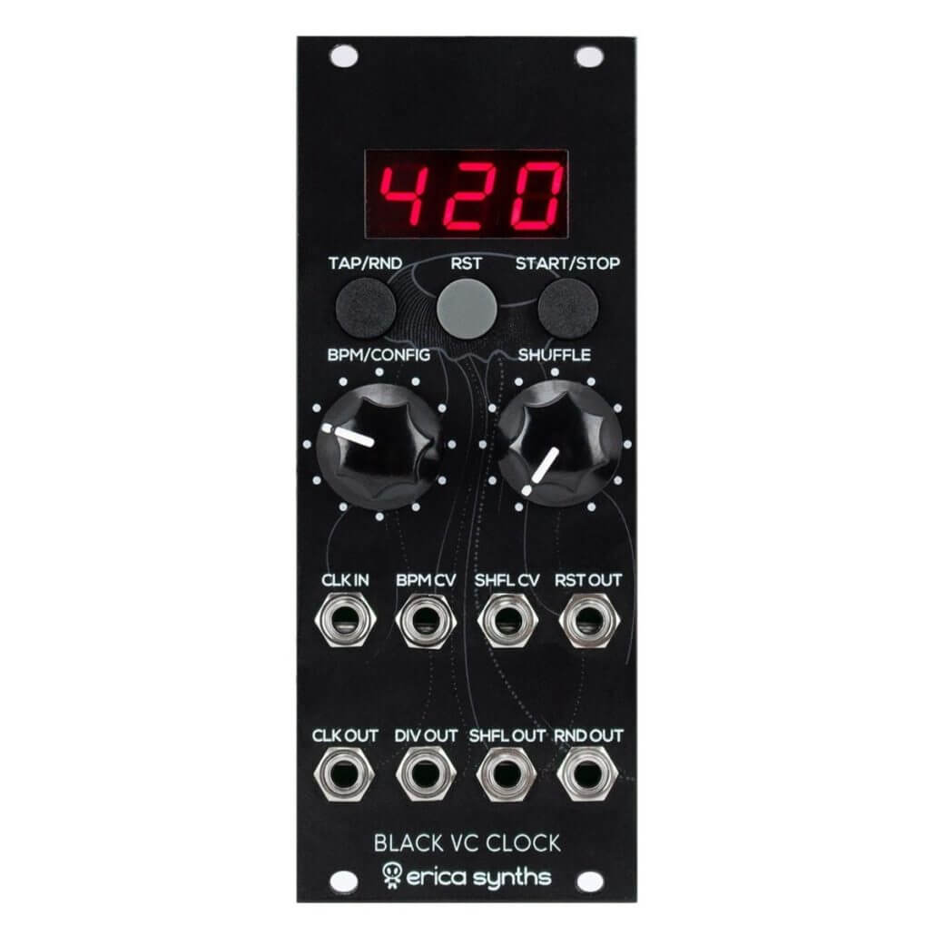 Black VC Clock V2 - TechnoSynth Instruments